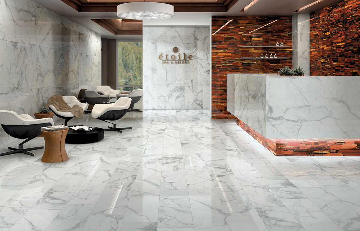 Керамогранит MIRAGE JEWELS 120x240 calacatta reale JW 02 luc (Италия ...